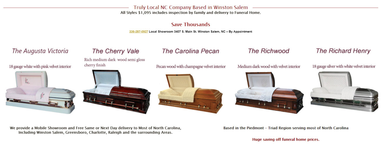 Casket information - Carolina Quality Caskets